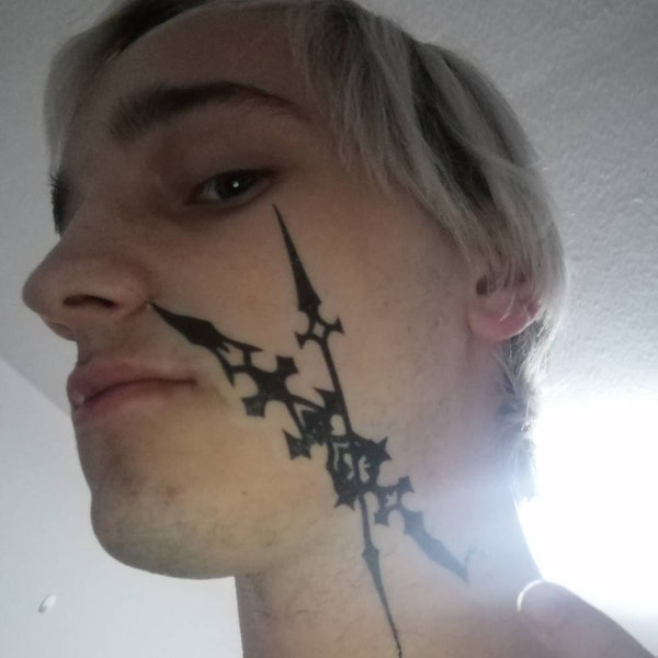 FFXVI Bearer Face Tattoo Final Fantasy XVI 16 Clive Rosfield Branded ...