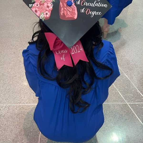 Nurse Nursing Doctor Anatomical Lungs Graduation Cap Printed Cap Topper ...