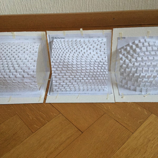 DIY Template - "9x9 Spiral" Kirigami Paper Sculpture - Etsy