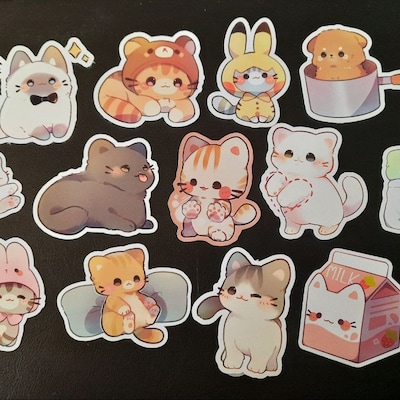 Bleh Kitty Vinyl Sticker/ Laptop Stickers/ Cute Stickers - Etsy