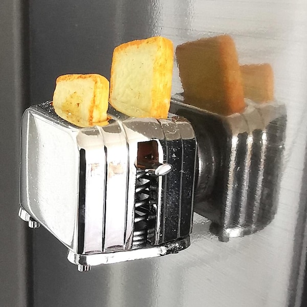 Slice Toaster Fridge Magnet | 3D Toaster Magnets | Tiny Bread Toaster ...