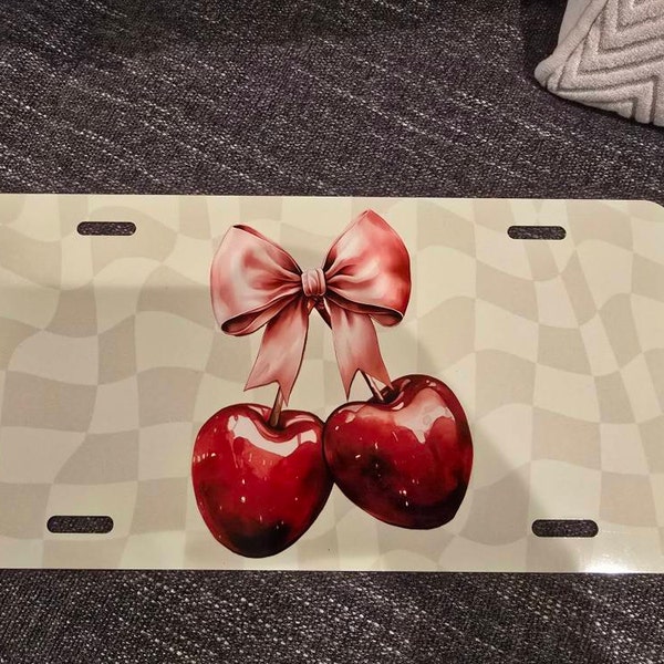 Peace Symbol License Plate, Retro License Plate. Muted Rainbow Colors ...