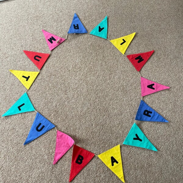 3,4,5,6 Felt Iron on Cooper Font Letters & Numbers. Great for Buntings ...