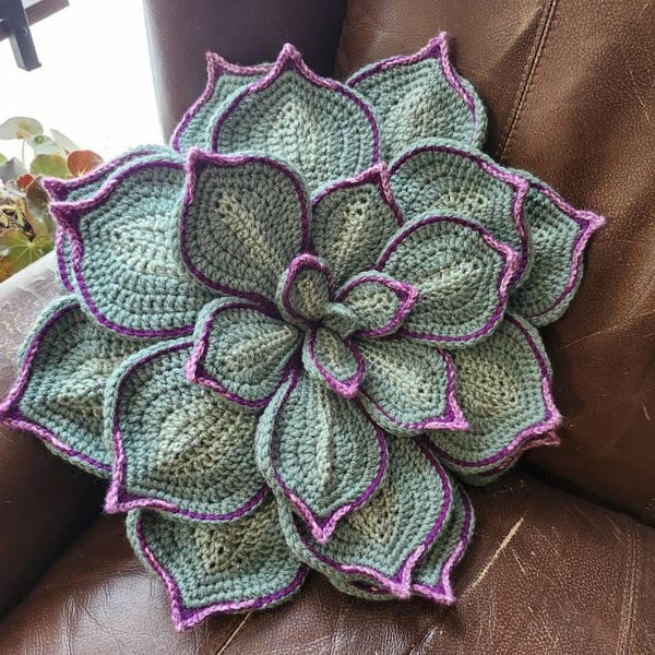 Crochet Polka Dot Begonia - Plant Pattern Photo Tutorial - Crochet ...