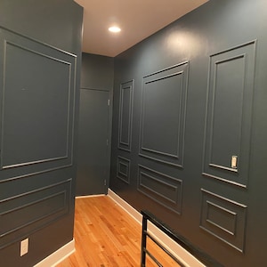 Decorative Wainscot Panel, Wall Moulding Design, Ready Cut Molding Kit - Etsy