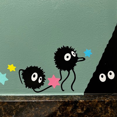 Vinyl Soot Sprite Wall Decals - Etsy Australia