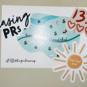 Runner Sticker Pack, Running Stickers, Runner Gift, Run Stickers, Cross ...