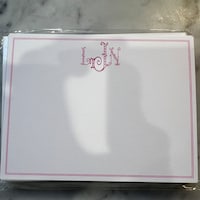 Personalized Watercolor Christmas Calling Card or Sticker Wreath Bow ...