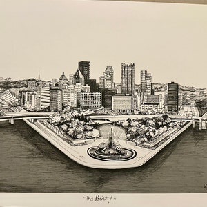 Frick Mansion Pittsburgh Drawing Wall Art by Klorebel - Etsy