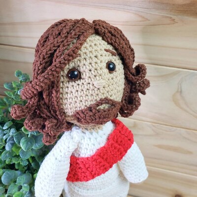 PATTERN: Jesus Crochet Amigurumi, Jesus Stuffed Doll, Jesus Amigurumi ...