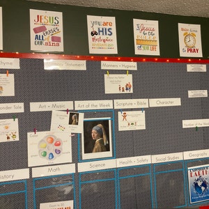 Books of the Bible. Christian Wall Art. Sunday School Decor. Christian ...