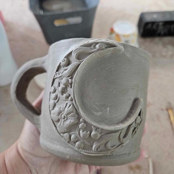 OS Clay With Celtic Design Owl Face Press Mold Relief Mold or Sprig ...