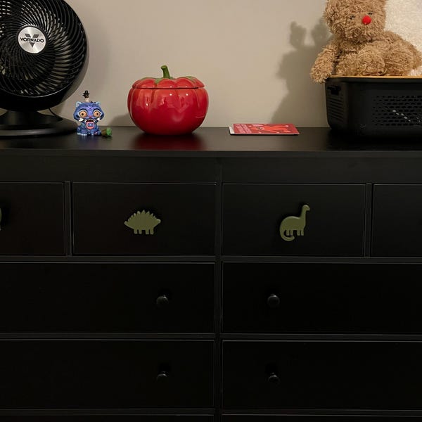 Dinosaur Drawer Knob for Dressers in Nursery or Kids Room | T-rex ...