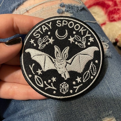 Spooky Bat Patch Iron on Gothic Alternative Goth Wiccan Pastel Goth ...
