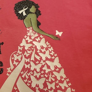 Survivor Svg, Pink Ribbon Svg, Queen Clipart African American Png Dxf ...