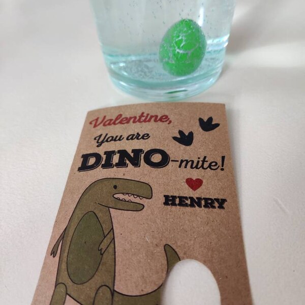 Dinosaur Valentine Card, Dinomite Dinosaur Valentines for Boys Kids ...
