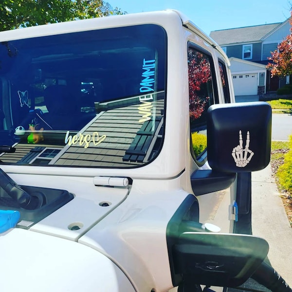 Wave Dammit | Wave Decal | 4x4 Decals | Truck Decals | Just Wave ...