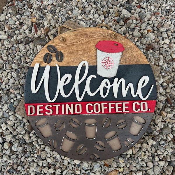 Welcome Come Back With Coffee Sign, Digital Download, Glowforge Laser ...