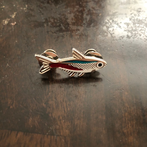 Neon Tetra Enamel Pin - Etsy