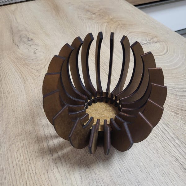 Fruit Bowl Laser Cut Plywood SVG DXF Decorative Dish Multiple Sizes ...