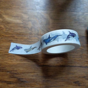 Shark Washi Tape 10 Metres 1.5cm Stationary Planner - Etsy