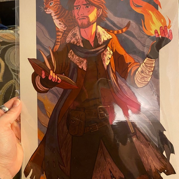 Caleb Widogast Art Print - Poster - Critical Role Fan Art - Etsy