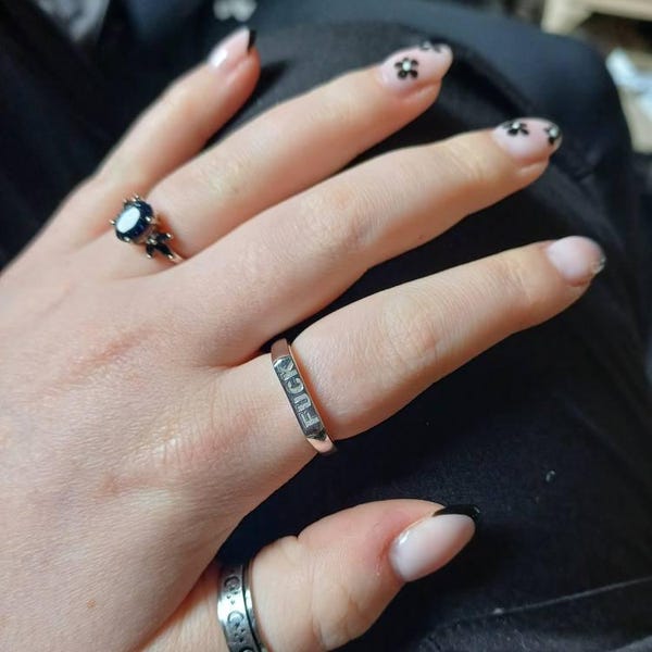 Caduceus Ring Medical Symbol Band Ring Sterling Silver Personalized ...