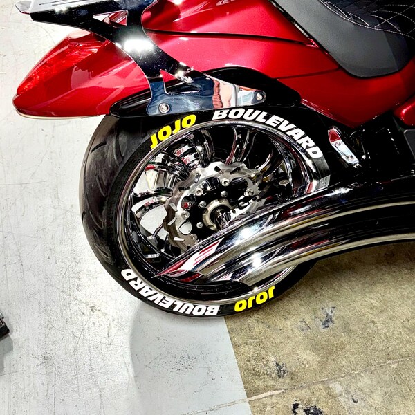 Motorcycle Tire Lettering RACING Tyre Lettering Permanent Stickers ...