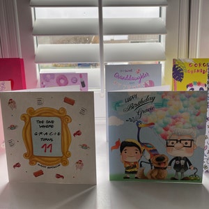 UP Personalised Birthday Card Carl Russell & Dug - Etsy