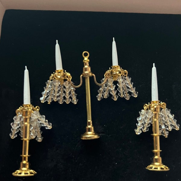 Dollhouse Miniature Candlestick Scale 1 to 12 - Etsy
