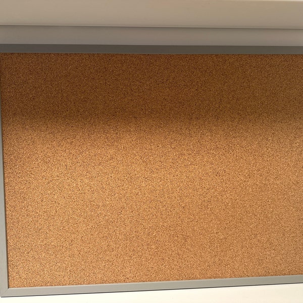 Extra Large Framed Cork Board Black Solid Wood Frame 8mm Thick Cork 102 ...