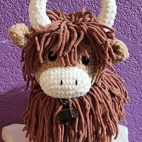 Highland Cow Crochet Pattern, Amigurumi Crochet Pattern, Highland Cow ...