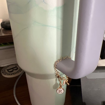 Gold Initial Keychain Letter Charm Gold Key Chain Aesthetic Bag ...