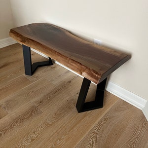 H 16 Inch Cress Bench Legs, Black Powder Coated, 1 Pair, SS400 - Etsy