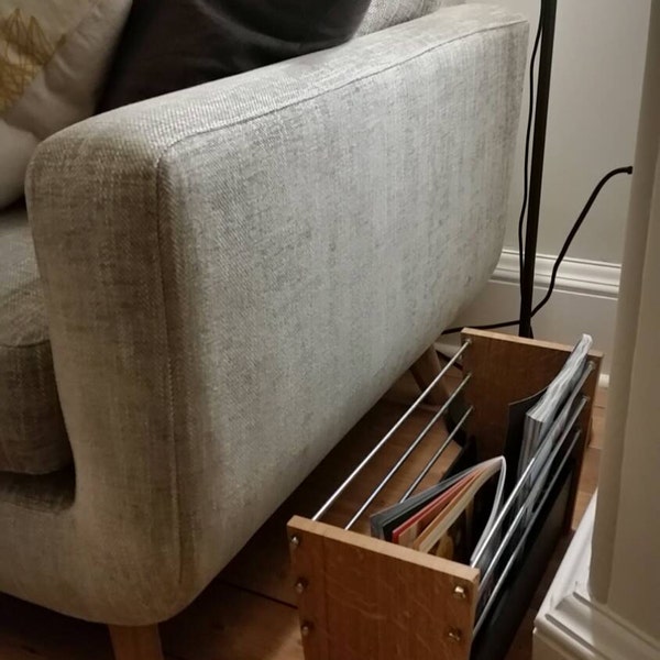 Oak Slate Design Long CD Rack Modern Contemporary Style - Etsy Nederland