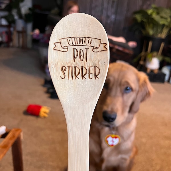 Ultimate Pot Stirrer Pasta Sauce Cook Off, Bamboo Spoon,personalized ...