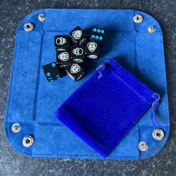 Special Dice Set - for Use With Heroquest - Combat & Movement, With Bag ...