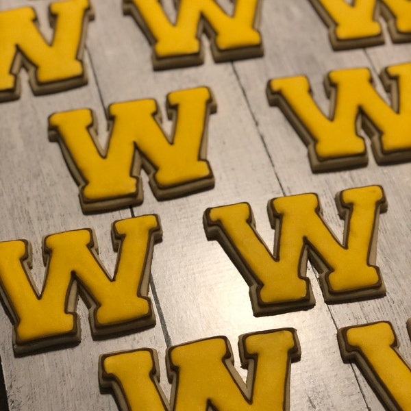 Varsity Letter W Cookie Cuttermulti-size/wide Design / - Etsy