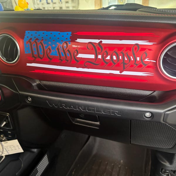 Custom Beach Wrangler/gladiator Dashboard Glove Box Vinyl Decal Sticker ...