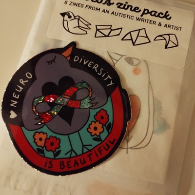 Neurodiversity is Beautiful Sticker, Holographic Autism Sticker, ADHD ...