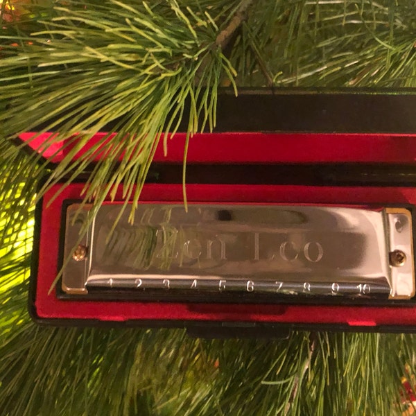 Personalized Stainless Steel Harmonica - Groomsmen Gift - Fathers Day ...