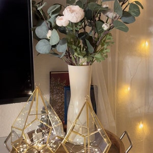 Flat Gold Collapsible Rectangle Stand Metal Geometric | Etsy