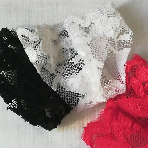 Stretch White Lace - 2 Inch Wide Stretch Lace by Yard - Stretch Lace ...