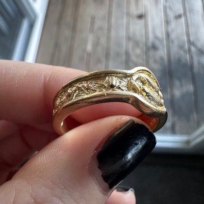 Japanese Koi Fish Band Ring, Handmade Men Ring, Mens Ring, Unique Ring ...