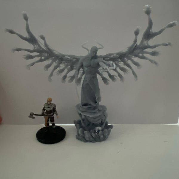 Scythe Warlock - Female Elf Witch - Necromancer Woman - Dnd Mini - Etsy