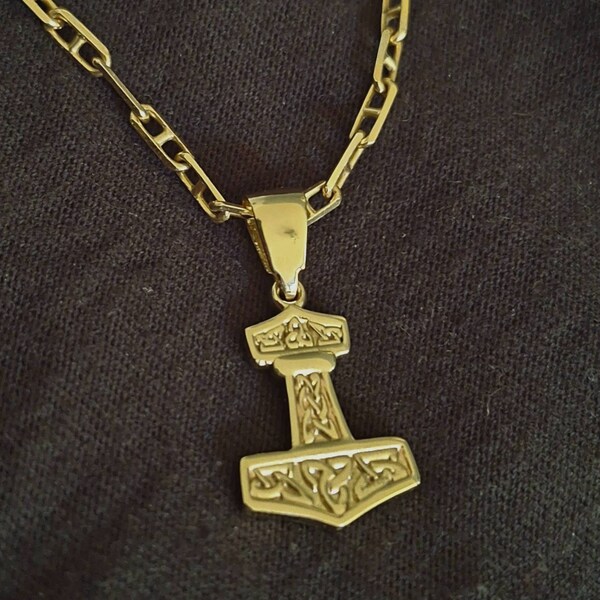 Solid, Gold, 14k, Yellow, Cross, Ragnar, Ragnar’s Cross, Pendant ...