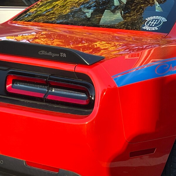 Blank / Debadged Dodge Challenger Tail Light Divider Decal Last Call ...