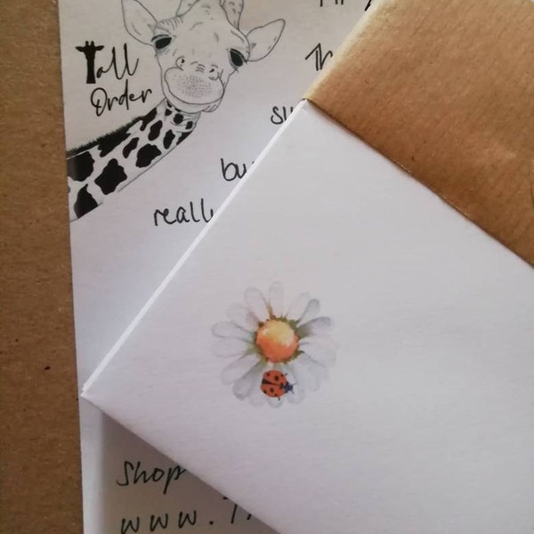 45 Piece Writing Set, Bees, Butterflies and Ladybirds, Letter Writing ...