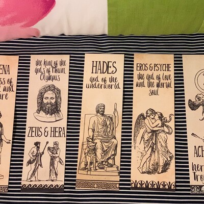 Greek Mythology Bookmark Collection achilles, Orpheus, Eurydice ...