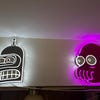 Bender Sign, Neon Like , LED, Bender Light Art , Bender Wall Decor ...